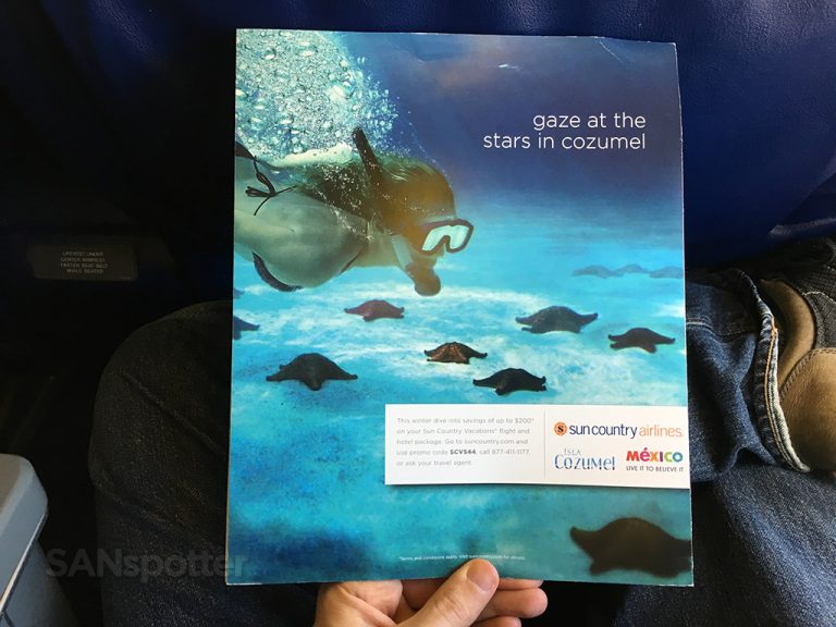 Sun Country 737-700 first class San Diego to Minneapolis – SANspotter