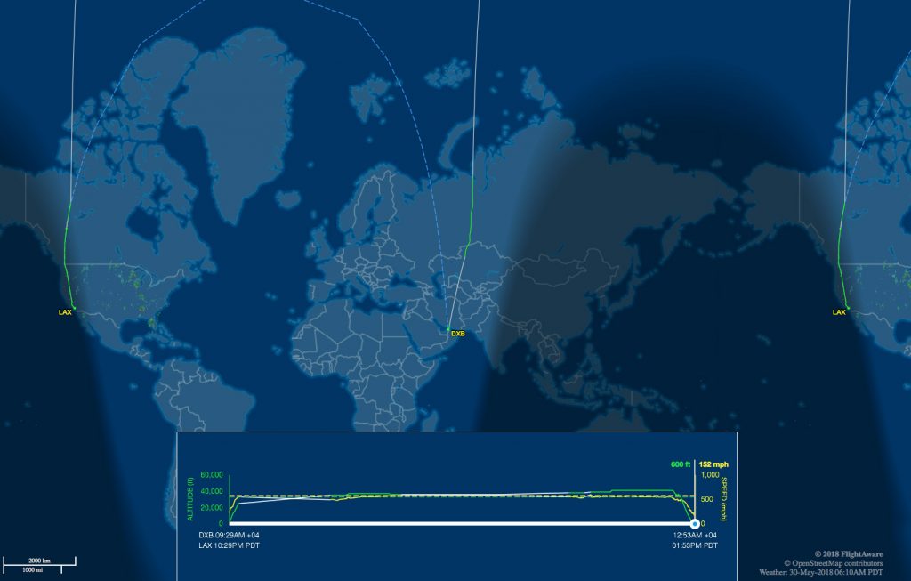 Emirates A380-800 economy class Dubai to Los Angeles – SANspotter